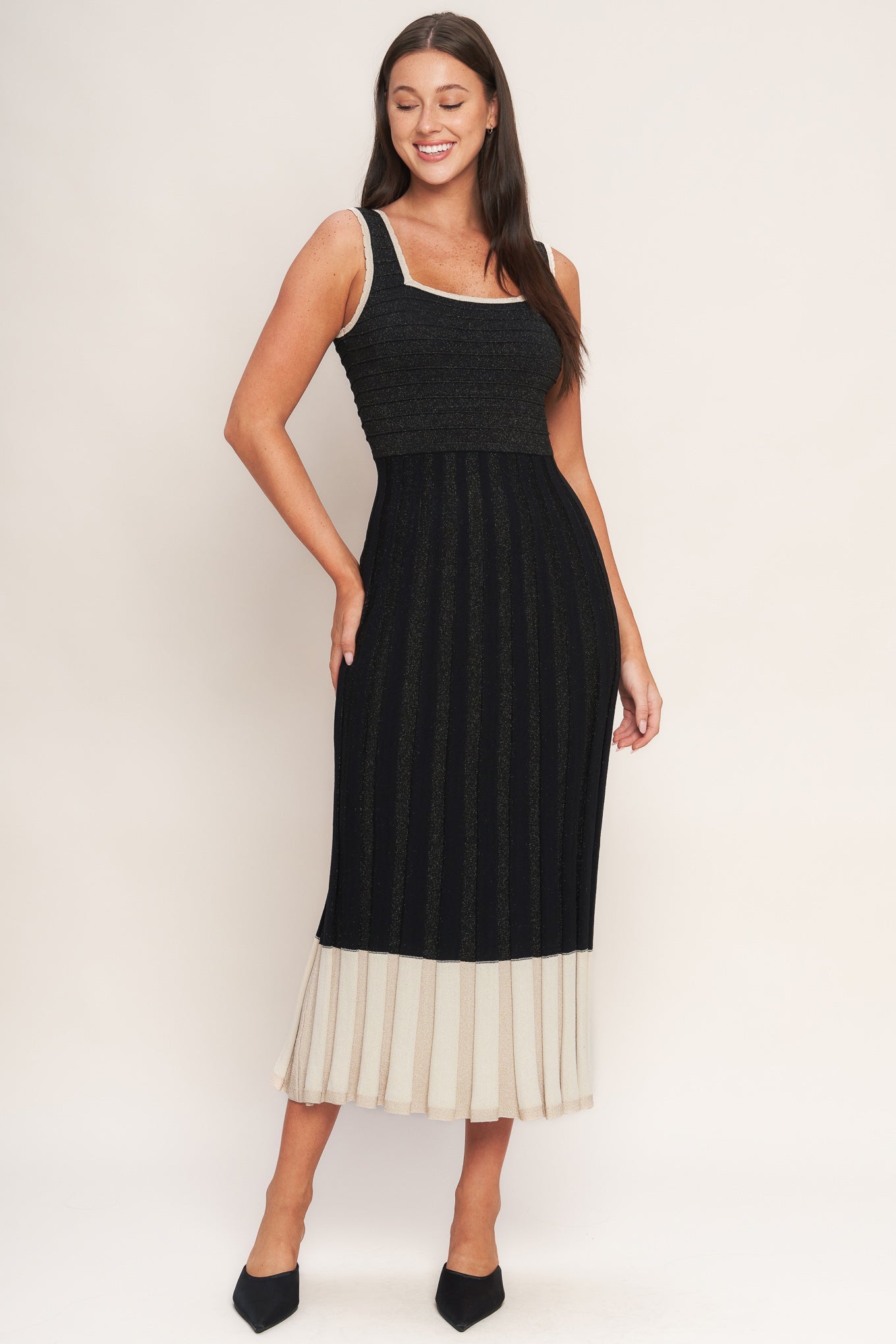 SteinMart.com | Noir Éclat Sweater Knit Midi Dress – Stein Mart