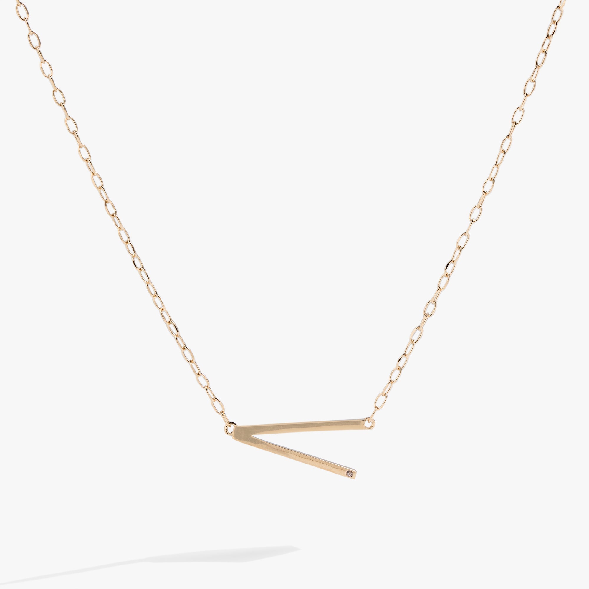 SteinMart.com | Initial V Precious Elongated Necklace – Stein Mart